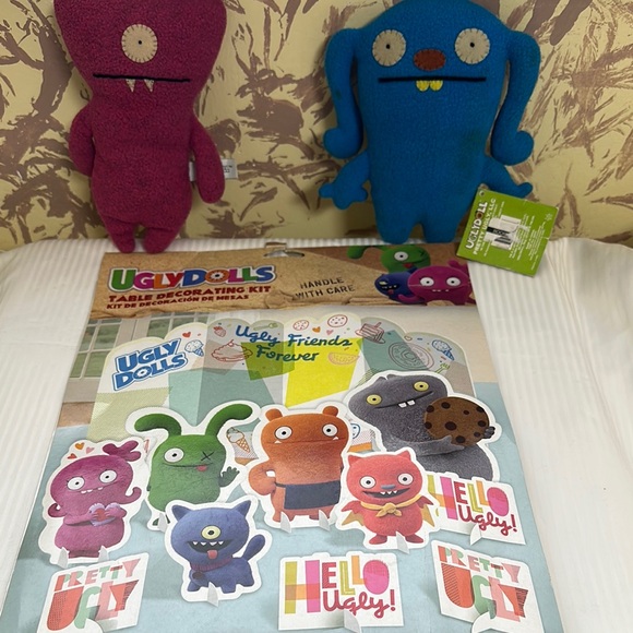 Toys | Uglydolls Set Table Decorating Kit Plus Two Plush | Poshmark